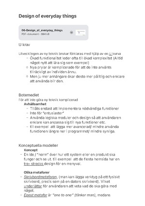Problemförståelse och designfas - – – – – – – – – – – Problemförståelse ...