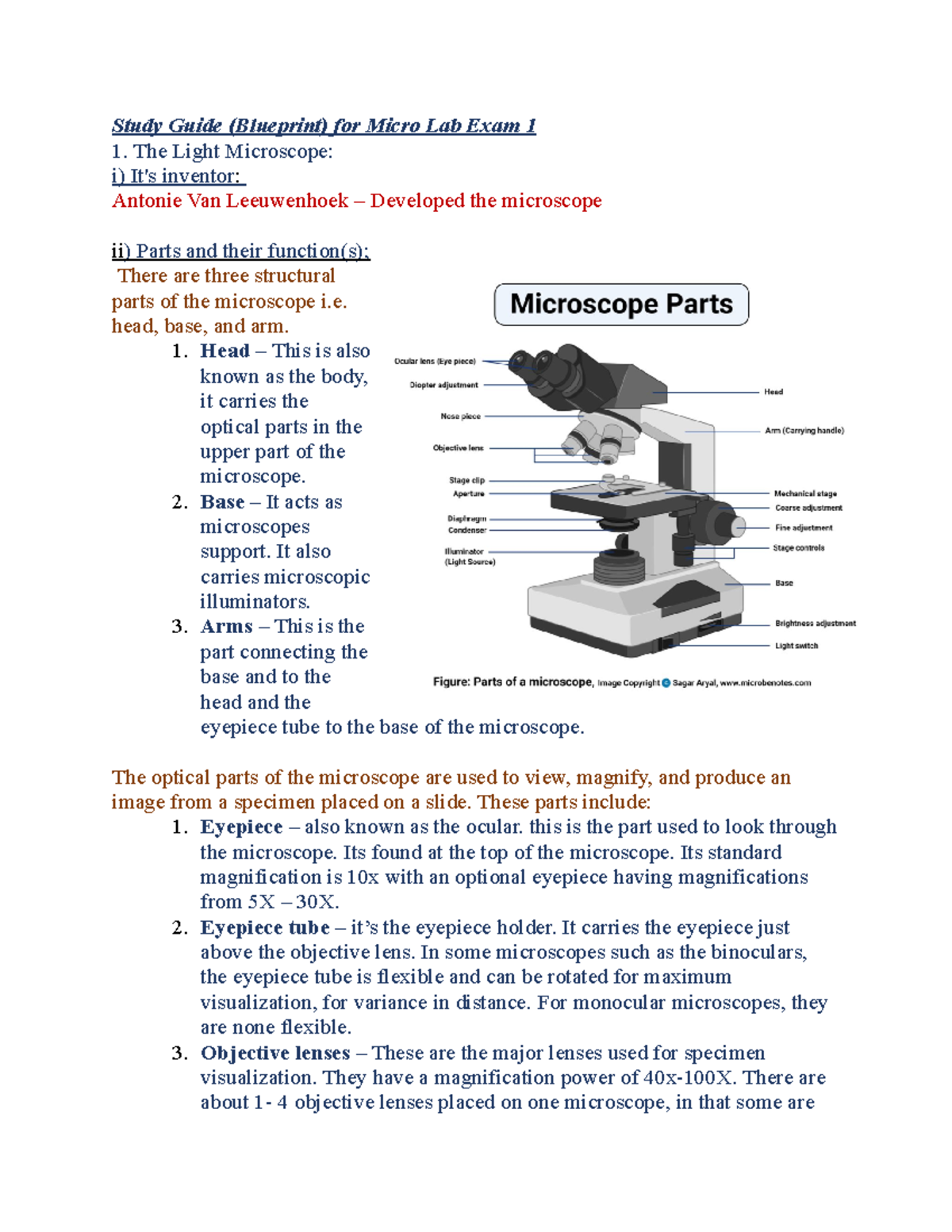 Lab Exam review 1 - Chapters (1-6) - Strong Guide - Study Guide ...