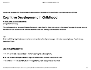 Personality Traits Noba - Developmental Psychology: PSYC 213 - Studocu