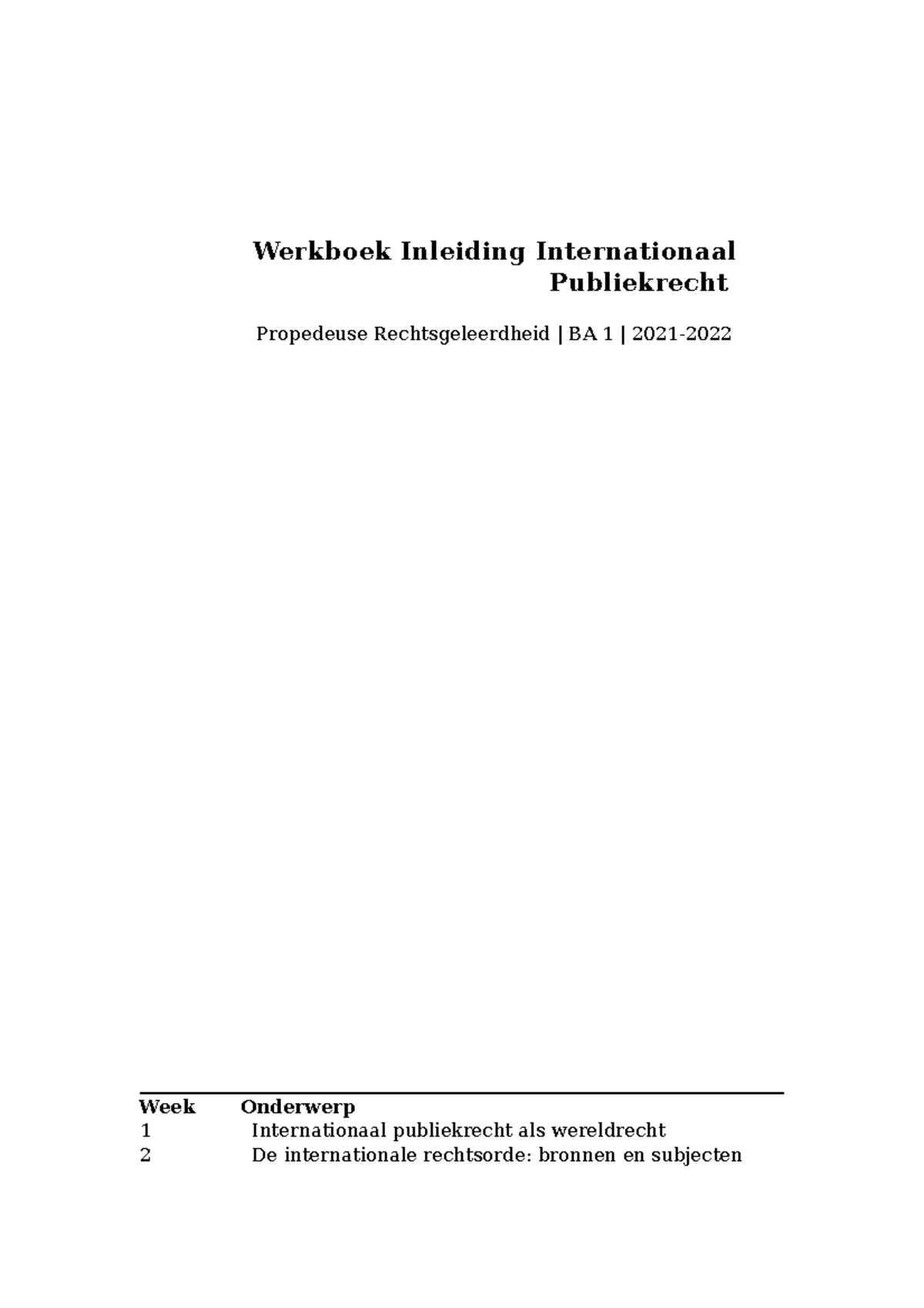 Werkboek Iipur 2021-2022 Final - Copy - Werkboek Inleiding Internationaal Publiekrecht ...