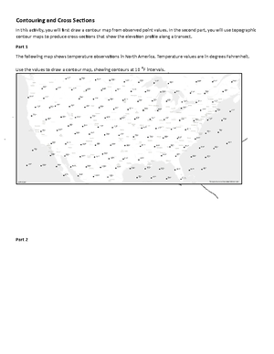 Contouring and Cross Sections - In the second part, you will use ...
