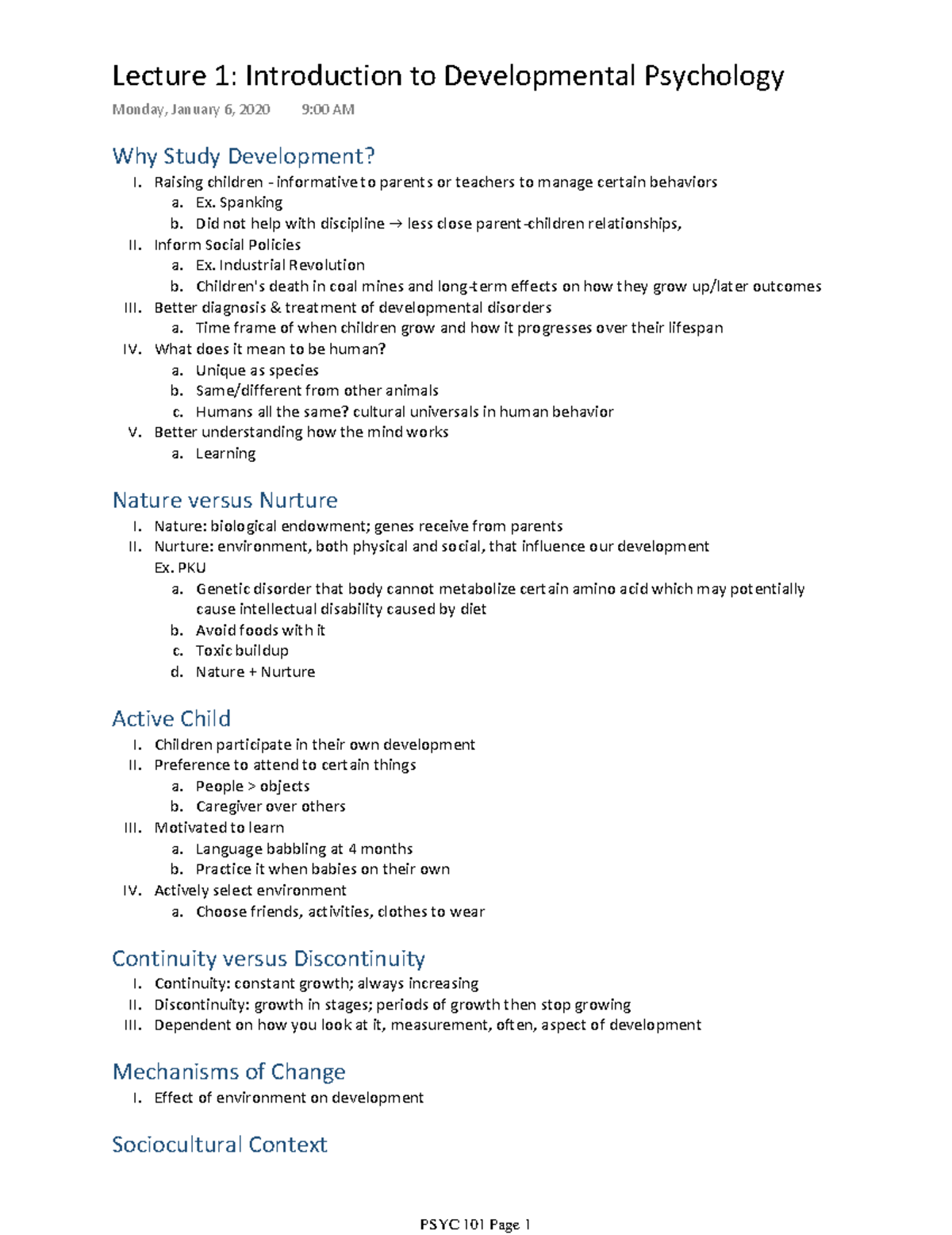 Psyc 101 Notes Tiffany Wang Warning Tt Undefined Function 32 Warning Tt Undefined 5756
