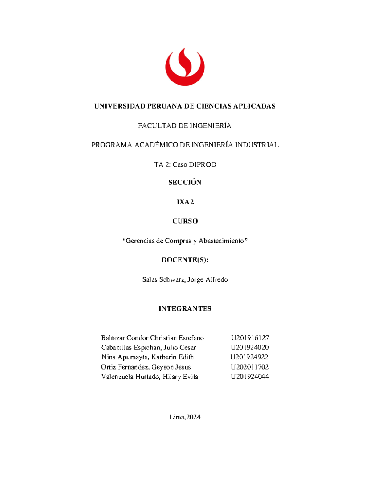 Dipro - EXPO METO - UNIVERSIDAD PERUANA DE CIENCIAS APLICADAS FACULTAD ...