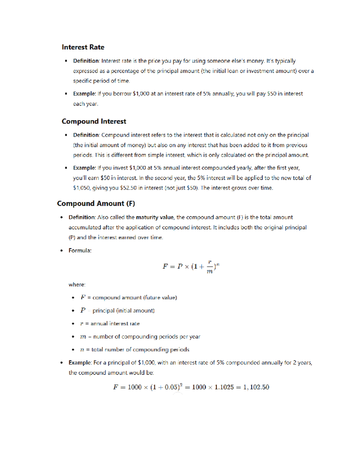 Compound interest - This notes is helpful to students notes as they ...