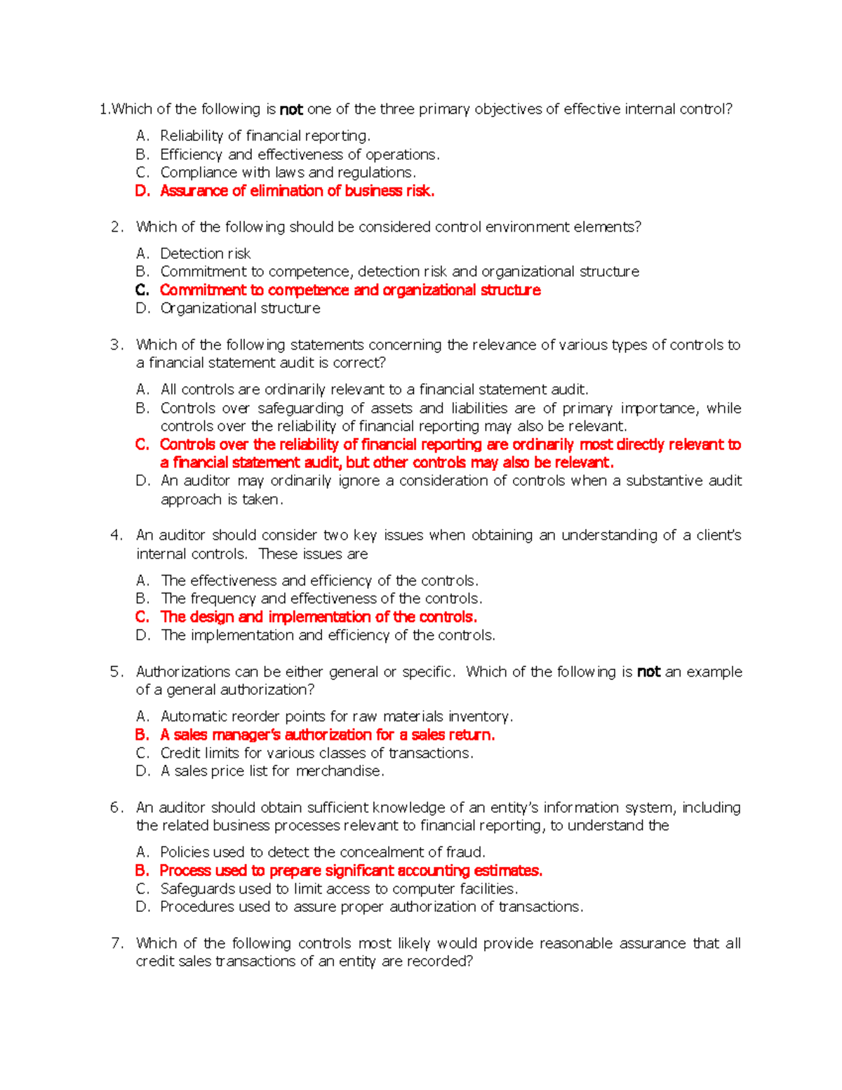 Auditing Theory Reviewer 7 - 1 of the following is not one of the three ...