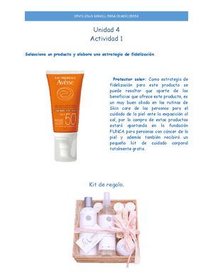 Unidad 5. Actividad 2. Entregable - UNIVERSIDAD DEL CARIBE FACULTAD DE NEGOCIOS DESARROLLO - Studocu
