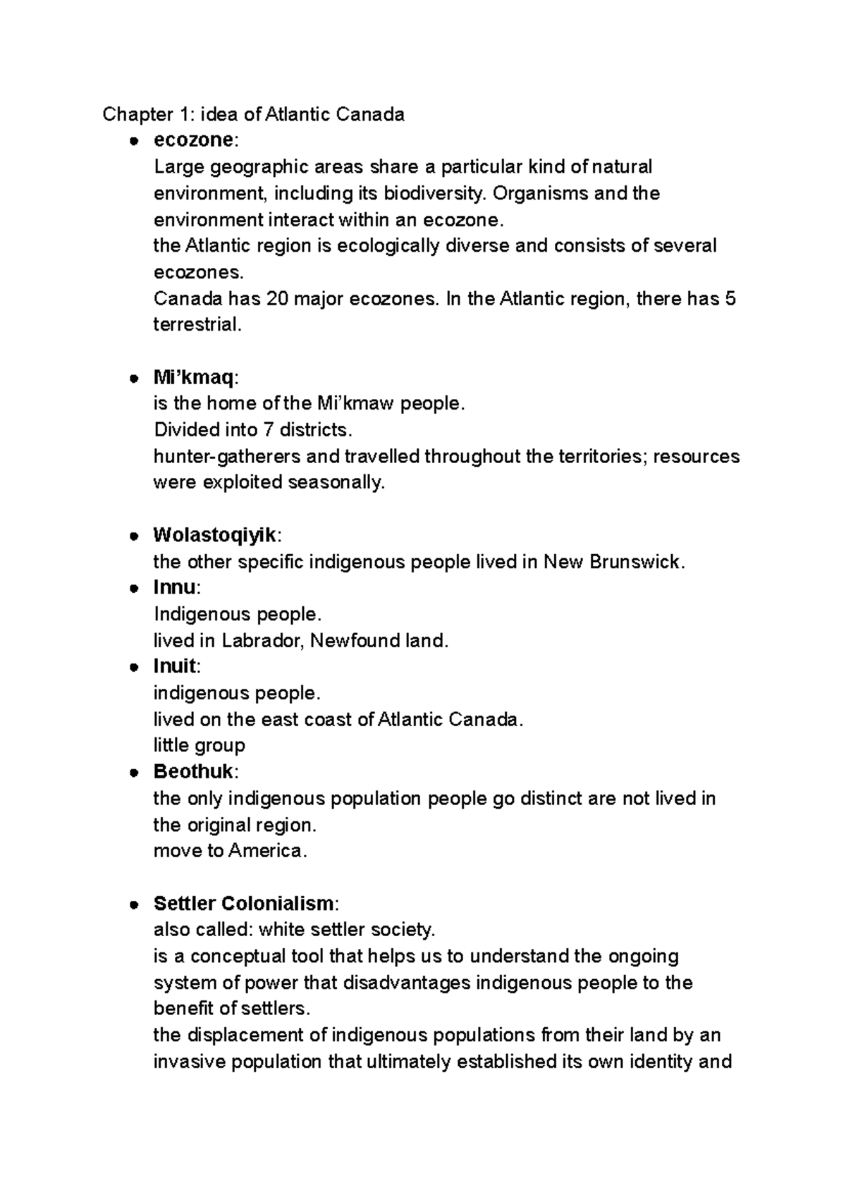 Altalantic Exam note - Dr. Peter L. Twohig - Chapter 1: idea of ...