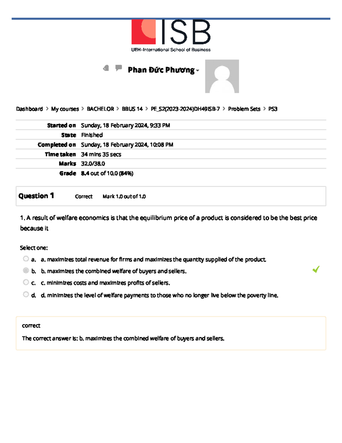 PS3 - PS3 - Started on Sunday, 18 February 2024, 9:33 PM State Finished ...