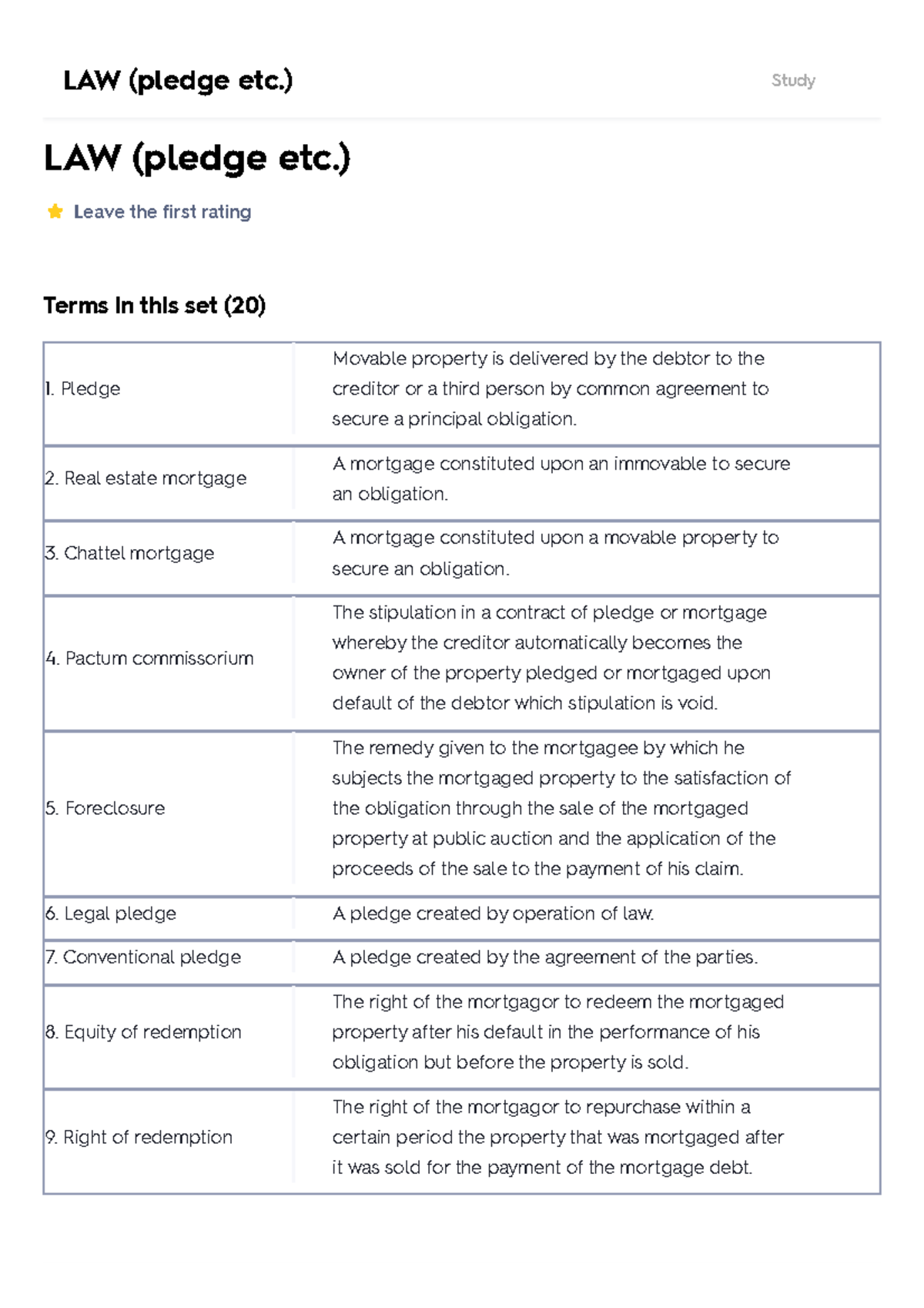 LAW (pledge etc.) Flashcards - LAW (pledge etc.) Social Science Law ...