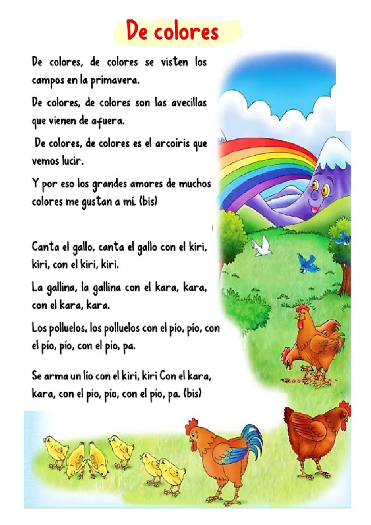 FIC ARTE Primavera - arte - De colores De colores, de colores se visten ...