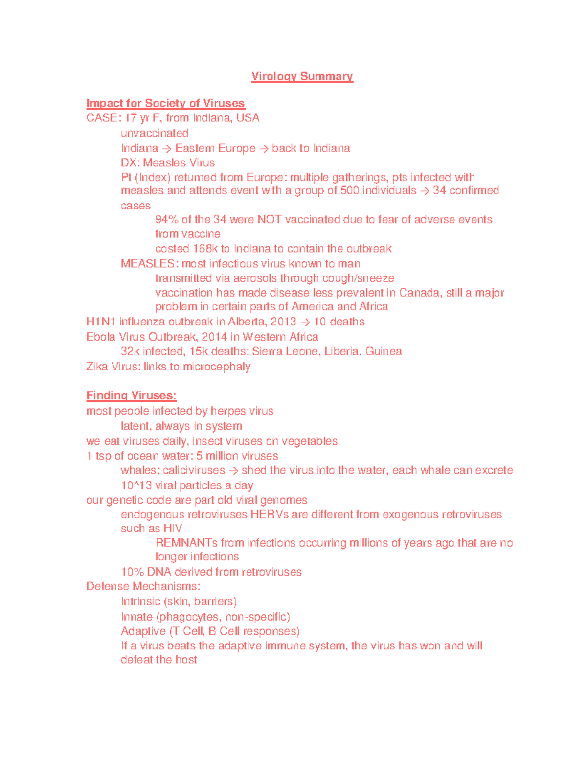 Virology Summary - Dikeakos - Virology Summary Impact for Society of ...