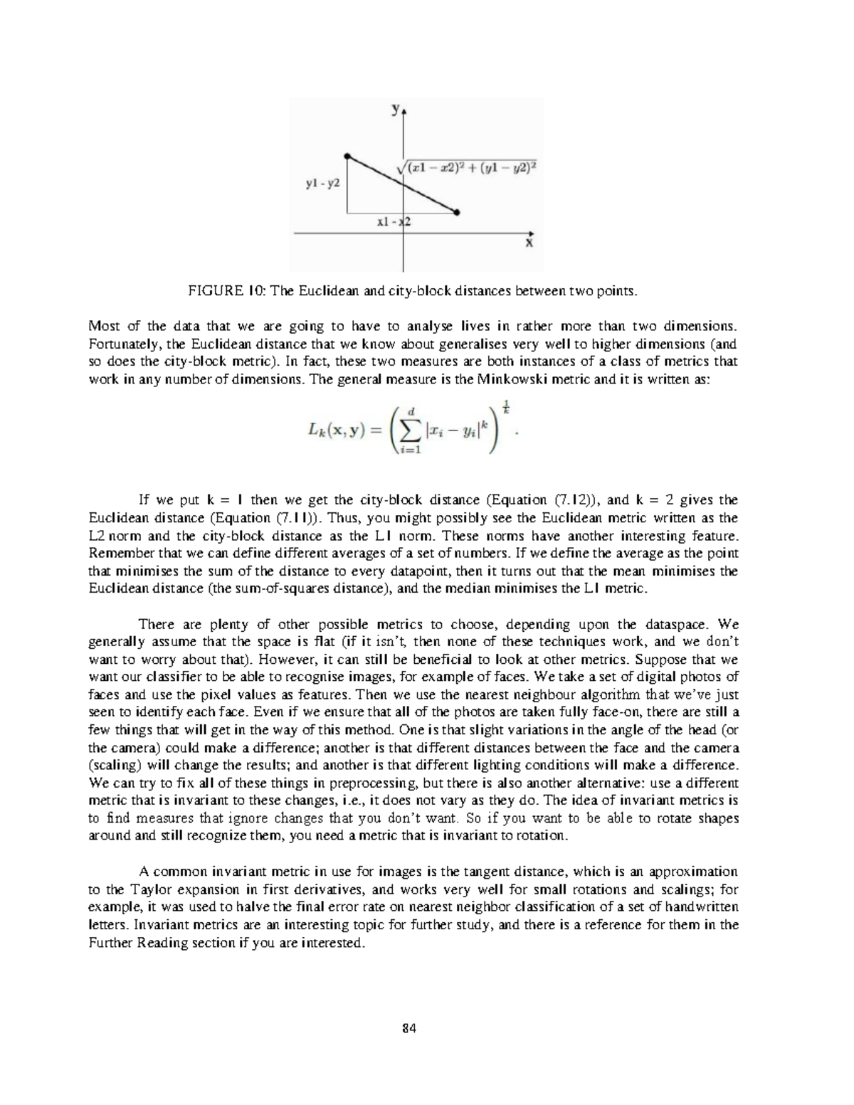 Machine learning part-3 - FIGURE 10: The Euclidean and city-block ... Machine learning part-3 - FIGURE 10: The Euclidean and city-block ...