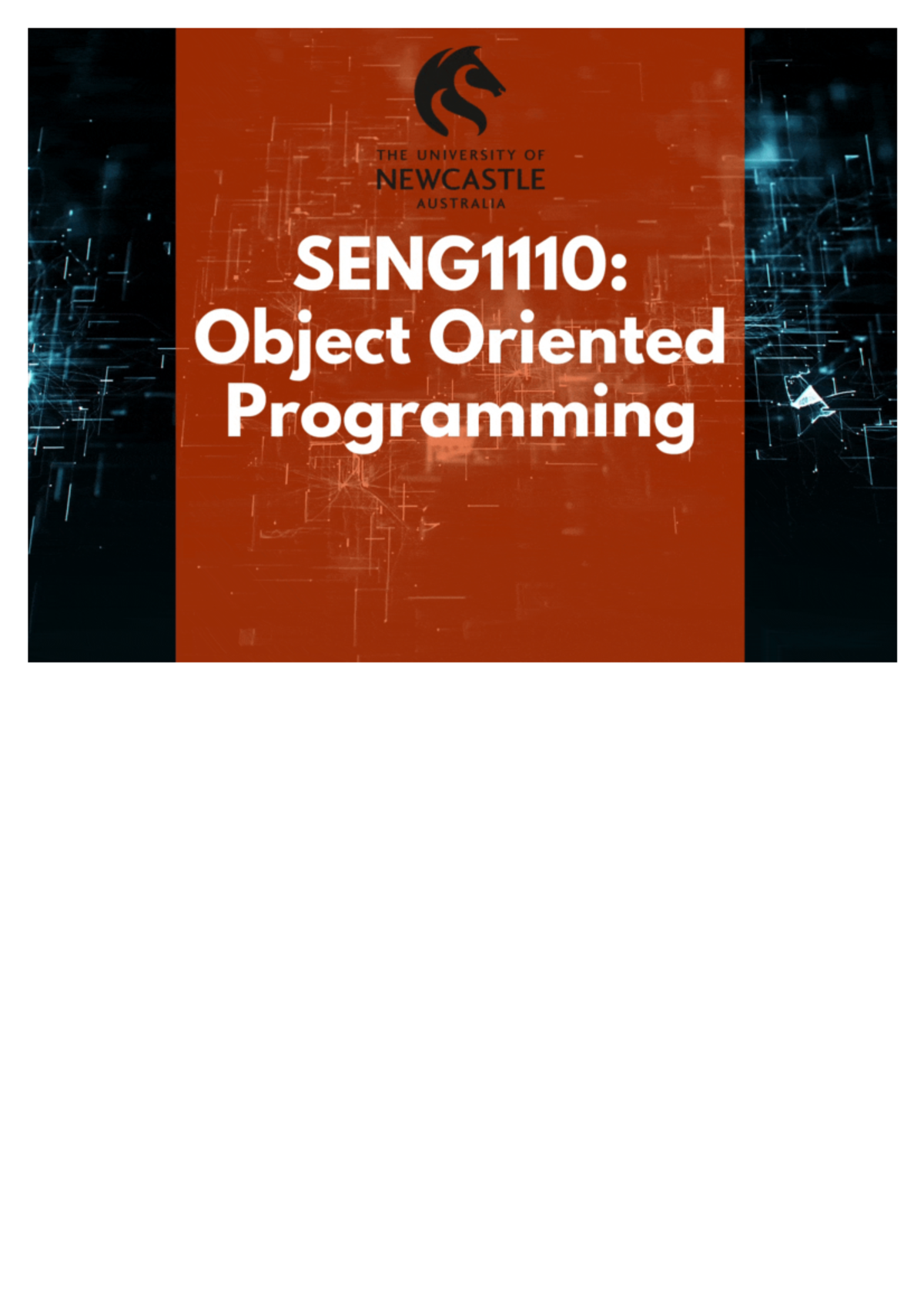 Seng1110 Object Oriented Programming Lecture 2 For Semester 1 2558