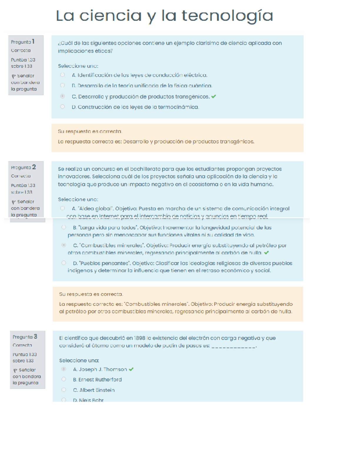 NM21 Examen LA Ciencia Y LA Tecnologia - La ciencia y la tecnología ...