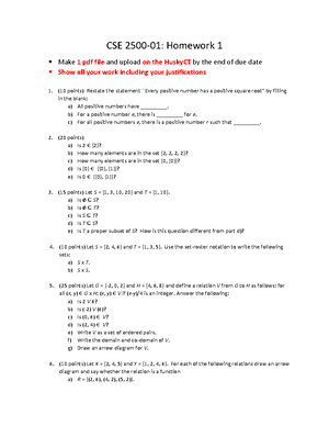 Lecture slides, lecture 1 - Introduction to discrete systems - CSE 2500 I ntroduction to ...