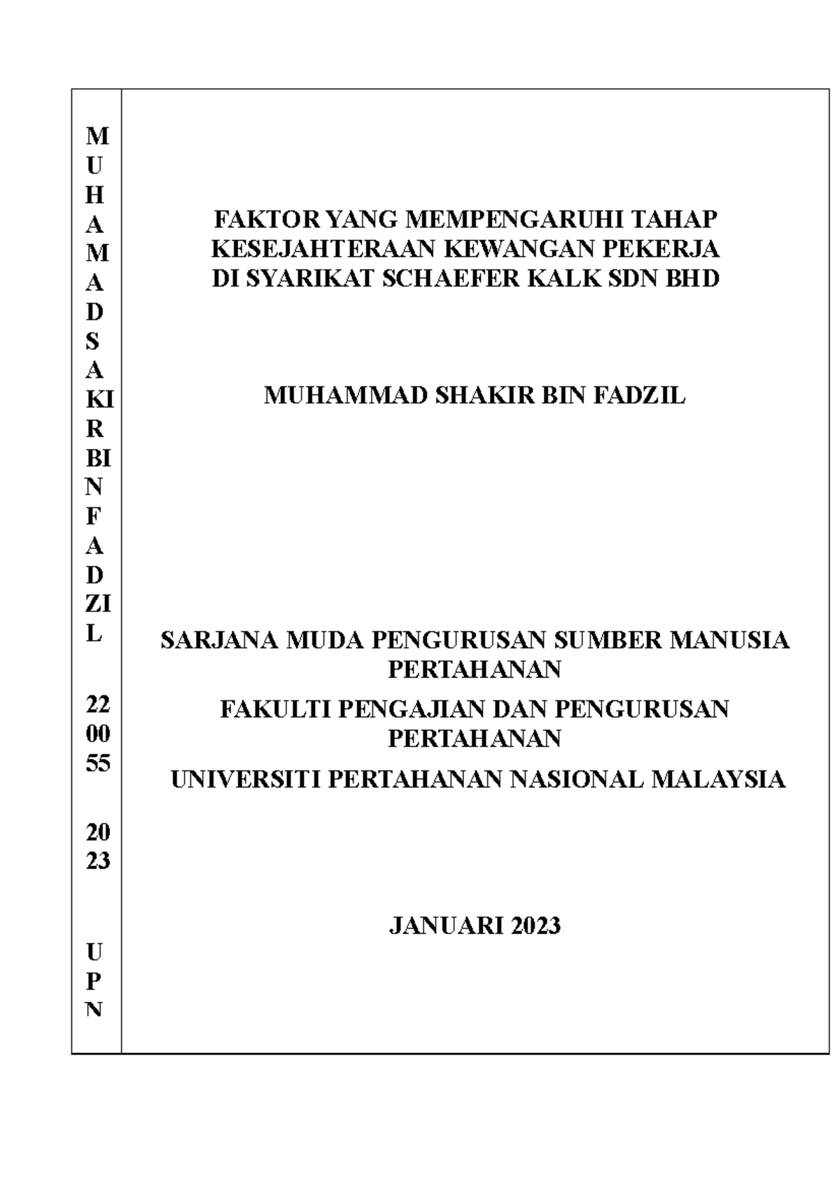 Full psm ket(1 try) - human resources FYP - FAKTOR YANG MEMPENGARUHI ...