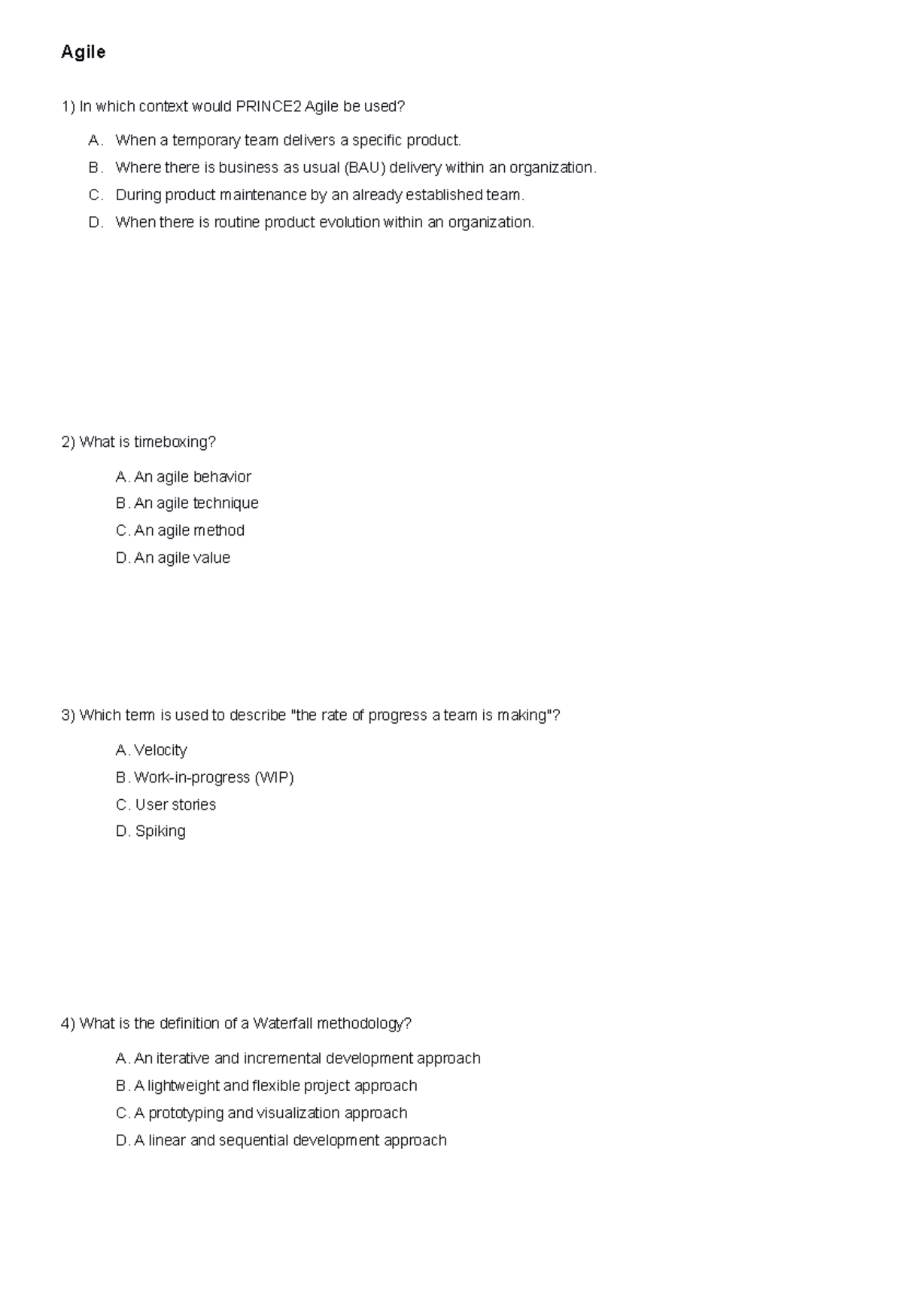 Quiz v3 - Project Management - MU - Studocu