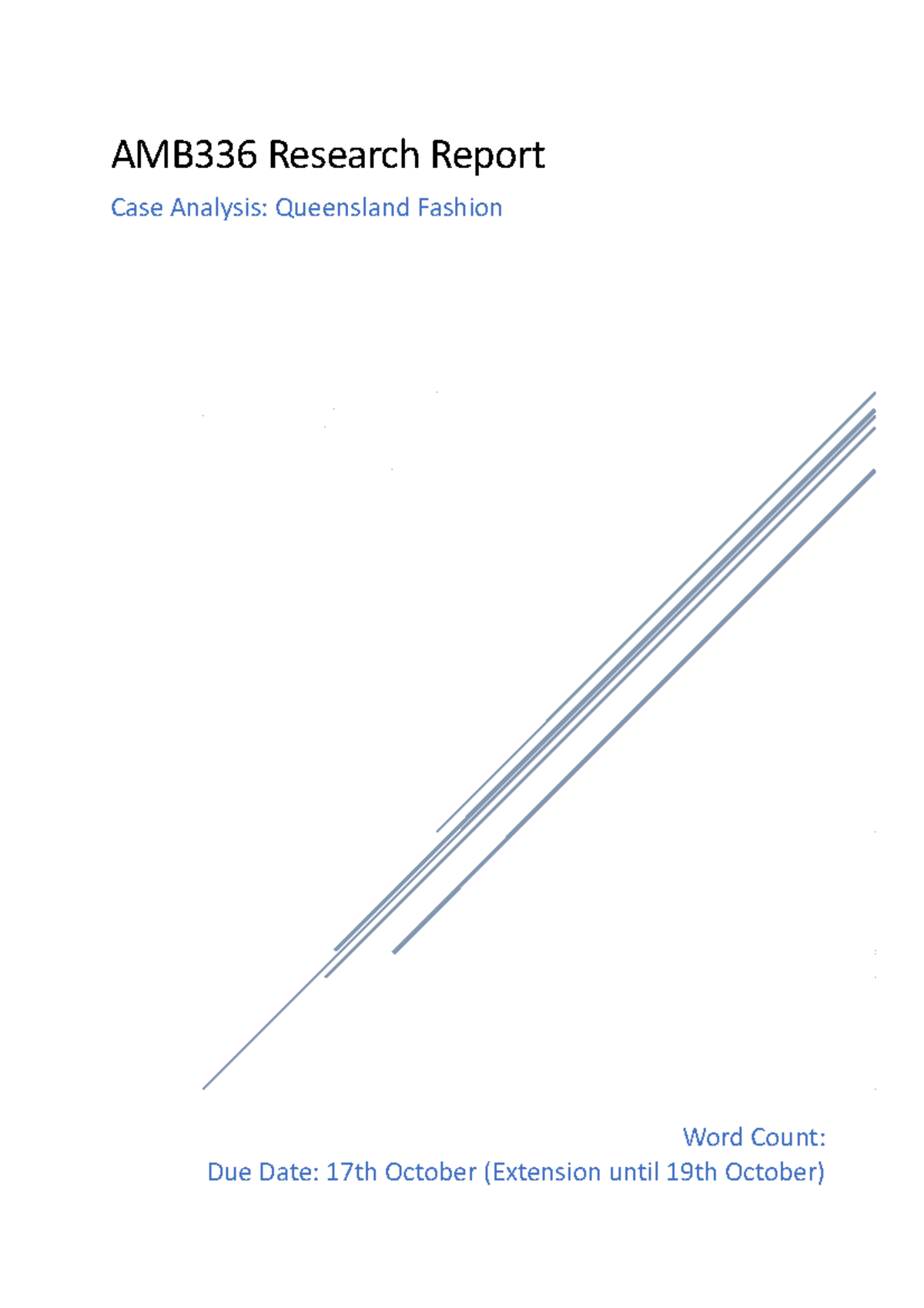AMB336 Research Report 2 - AMB336 Research Report Case Analysis ...