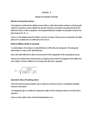 CET433 M2 ktunotes - Highway materials and design APOORVA KRISHNA Dept ...