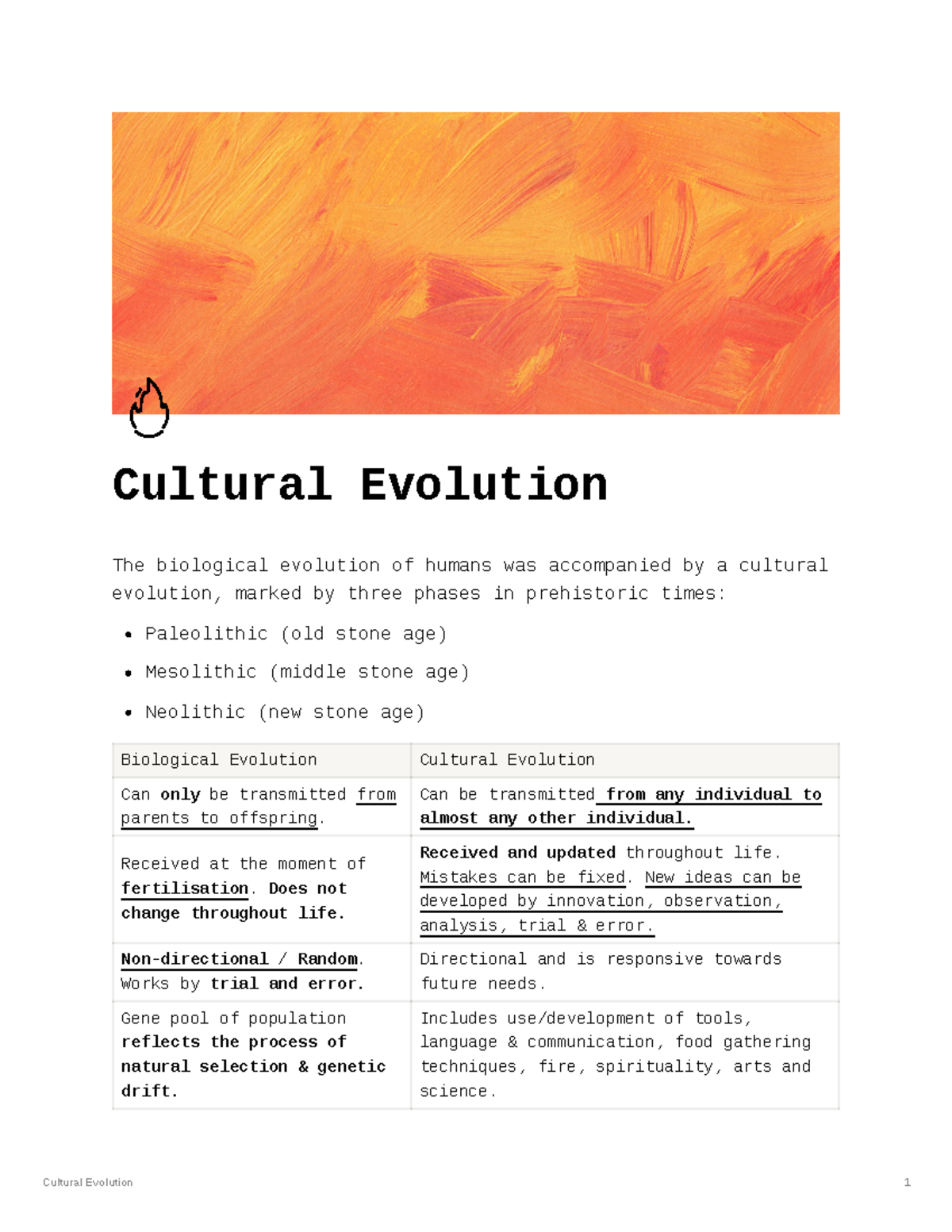 Ilovepdf merged - Cultural Evolution - Biology Level 3 NCEA - Cultural ...
