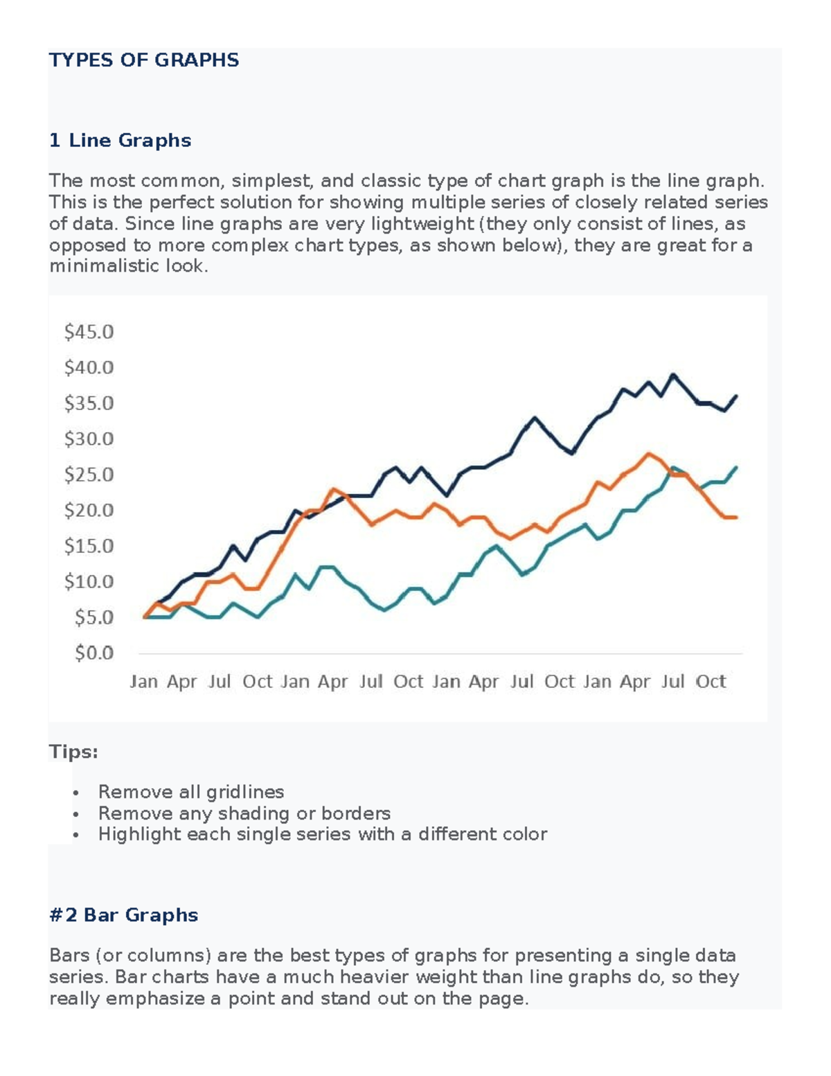 Types OF Graphs - TYPES OF GRAPHS 1 Line Graphs The most common ...