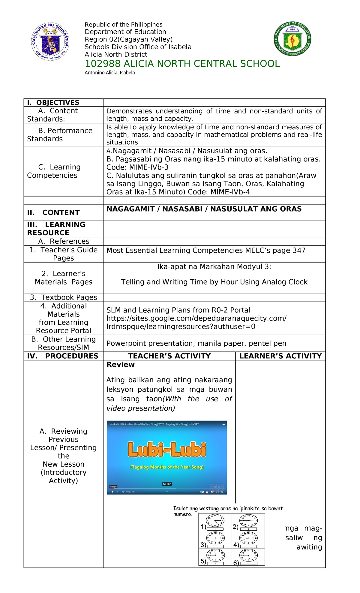 MAth - Please do not spread - Republic of the Philippines Department of Education Region 02 ...