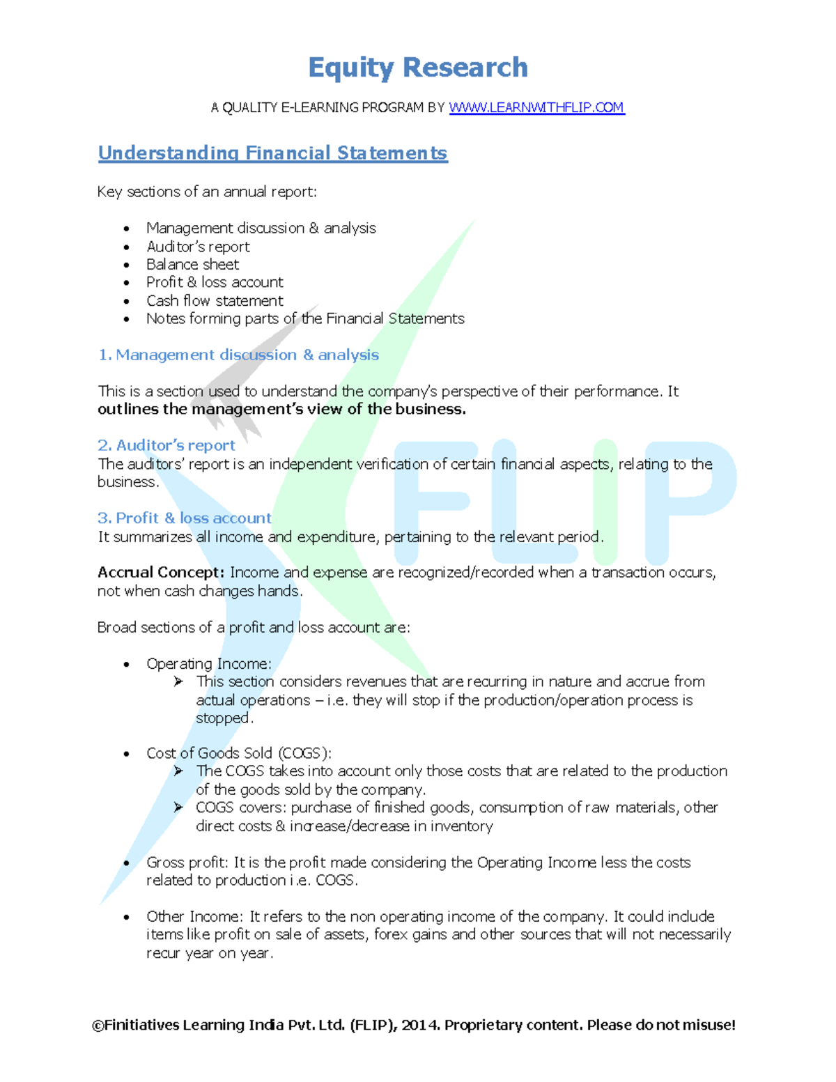 2-Understanding Financial Statements - Management discussion analysis ...