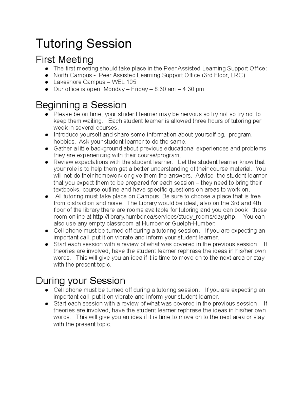 How to Conduct a Tutoring Session Notes - Tutoring Session First ...