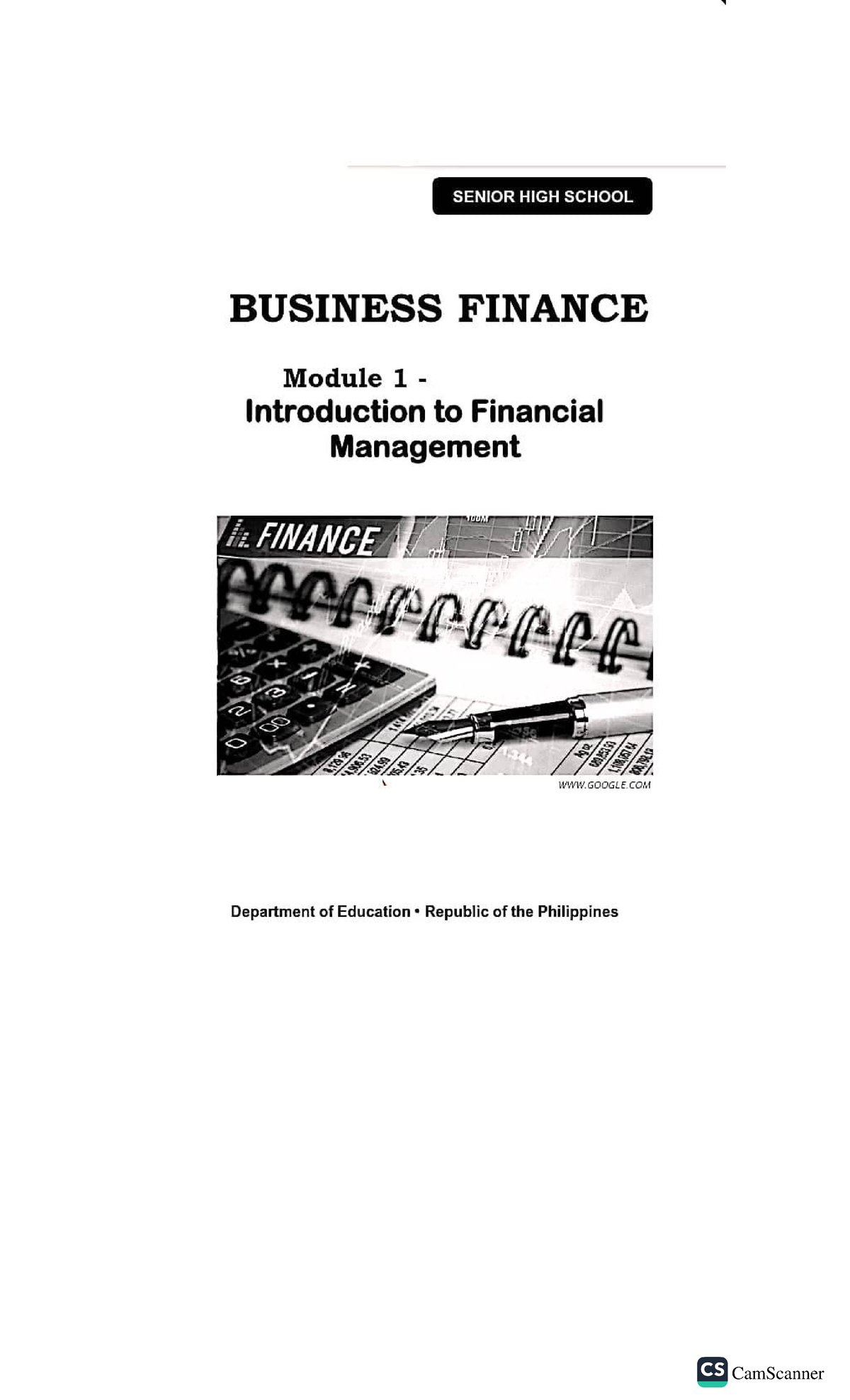 Bus Fin-M1 - Module 1 business finance - Accountancy - Studocu