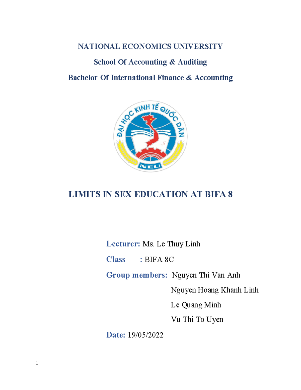 Final-report-1 - My final report - NATIONAL ECONOMICS UNIVERSITY School ...