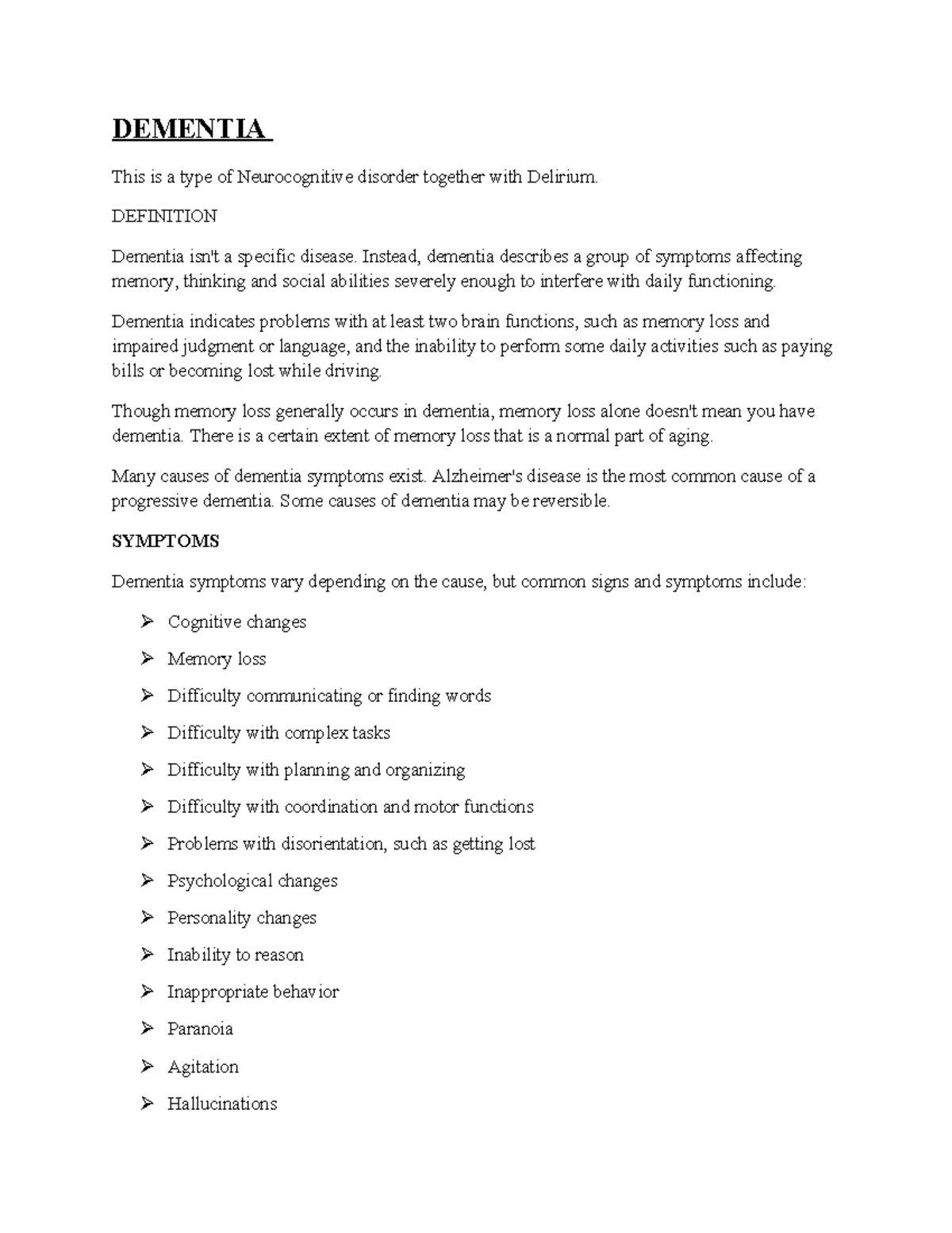 HOME Based CARE Patients Notes 2-WPS Office - DEMENTIA This is a type ...