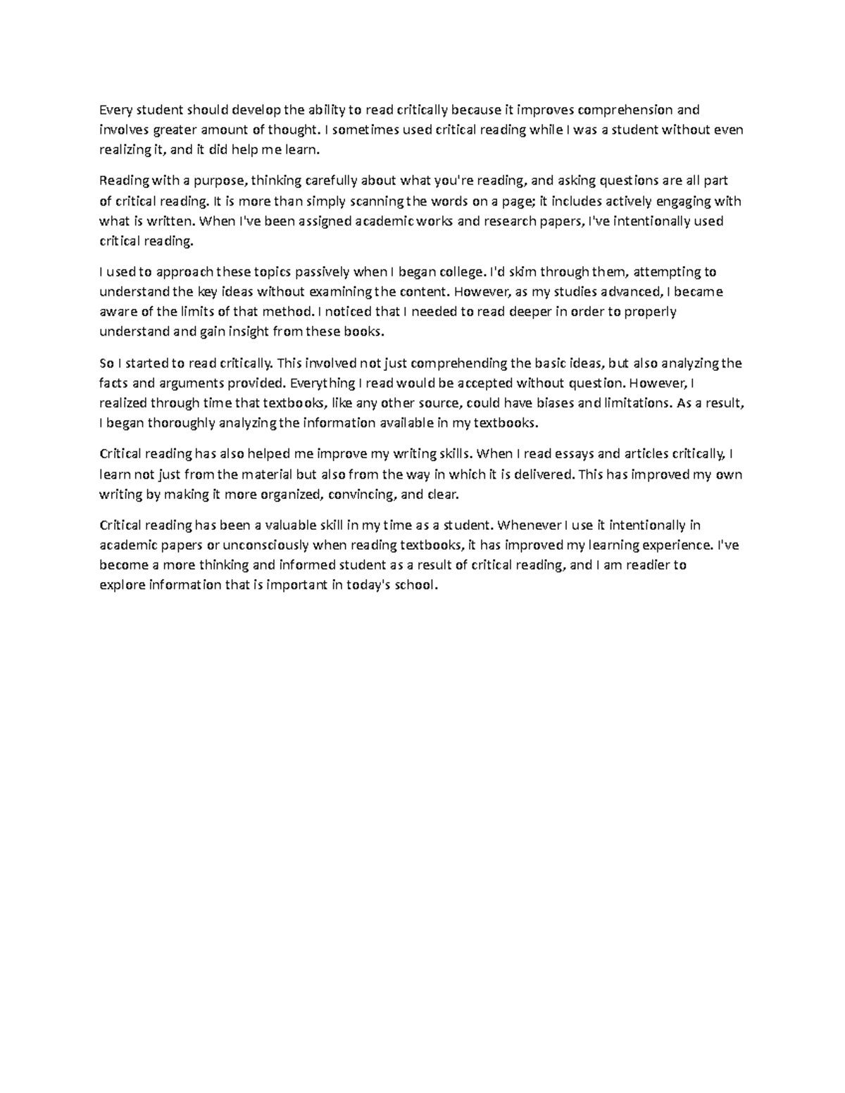 lecture notes etiks - Every student should develop the ability to read ...