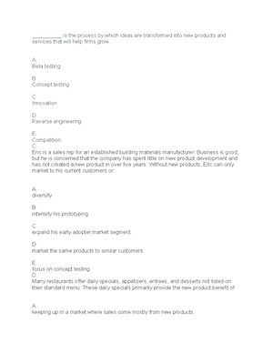 Marketing Research - Simulation - Worksheet - Backpack Simulation ...