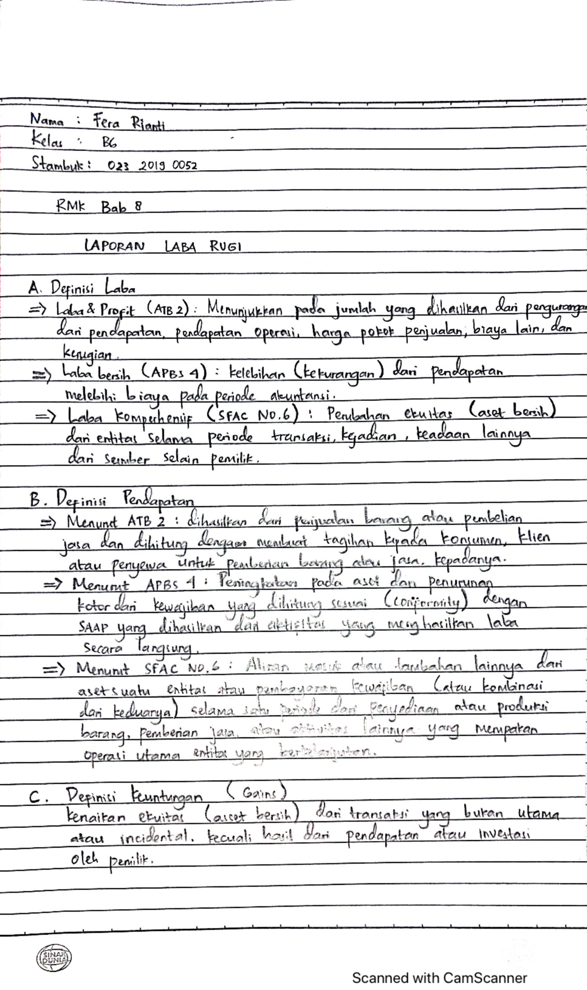 RMK 5 Laporan Laba Rugi - Accounting - Akuntansi - Studocu