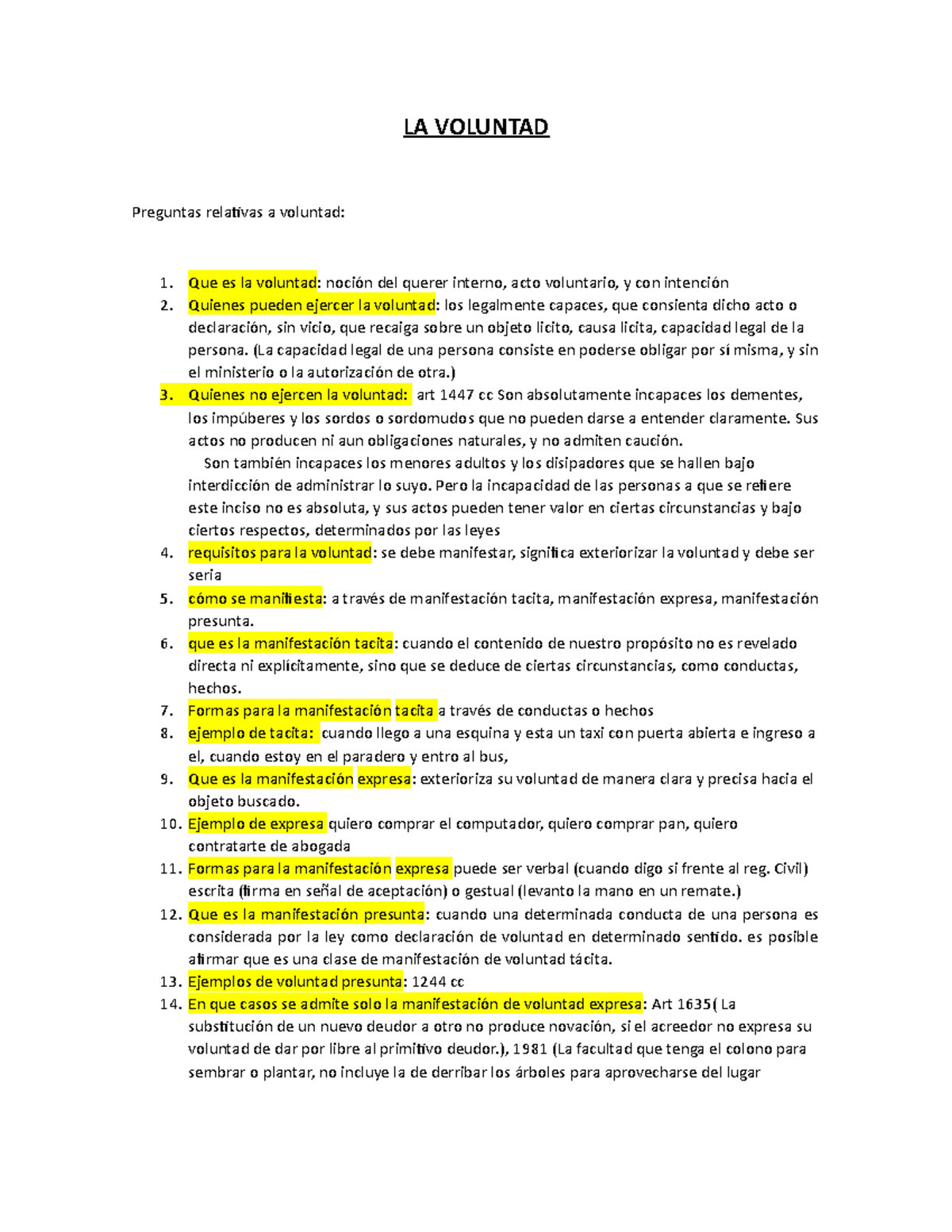 Voluntad - LA VOLUNTAD Preguntas relativas a voluntad: Que es la ...