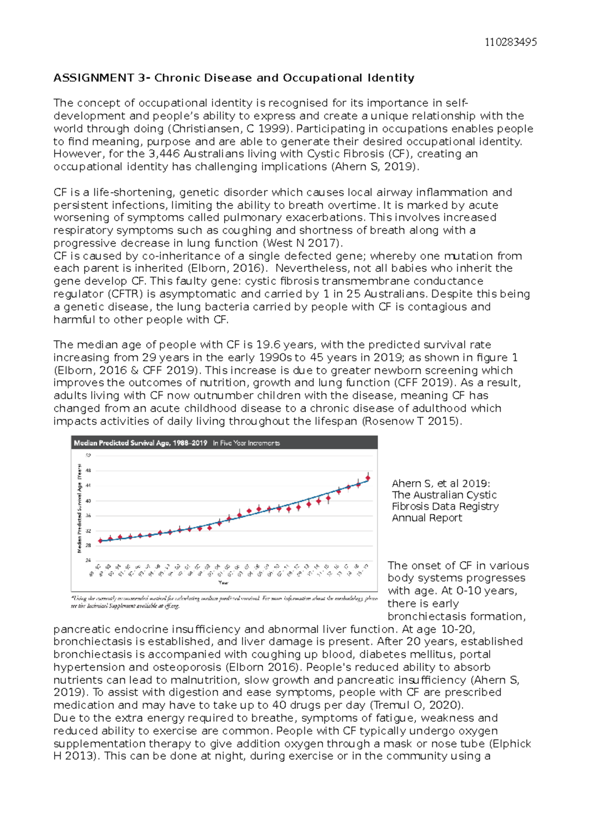 Assignment 3 - Chronic Disease and Occupational Identity - ASSIGNMENT 3 ...