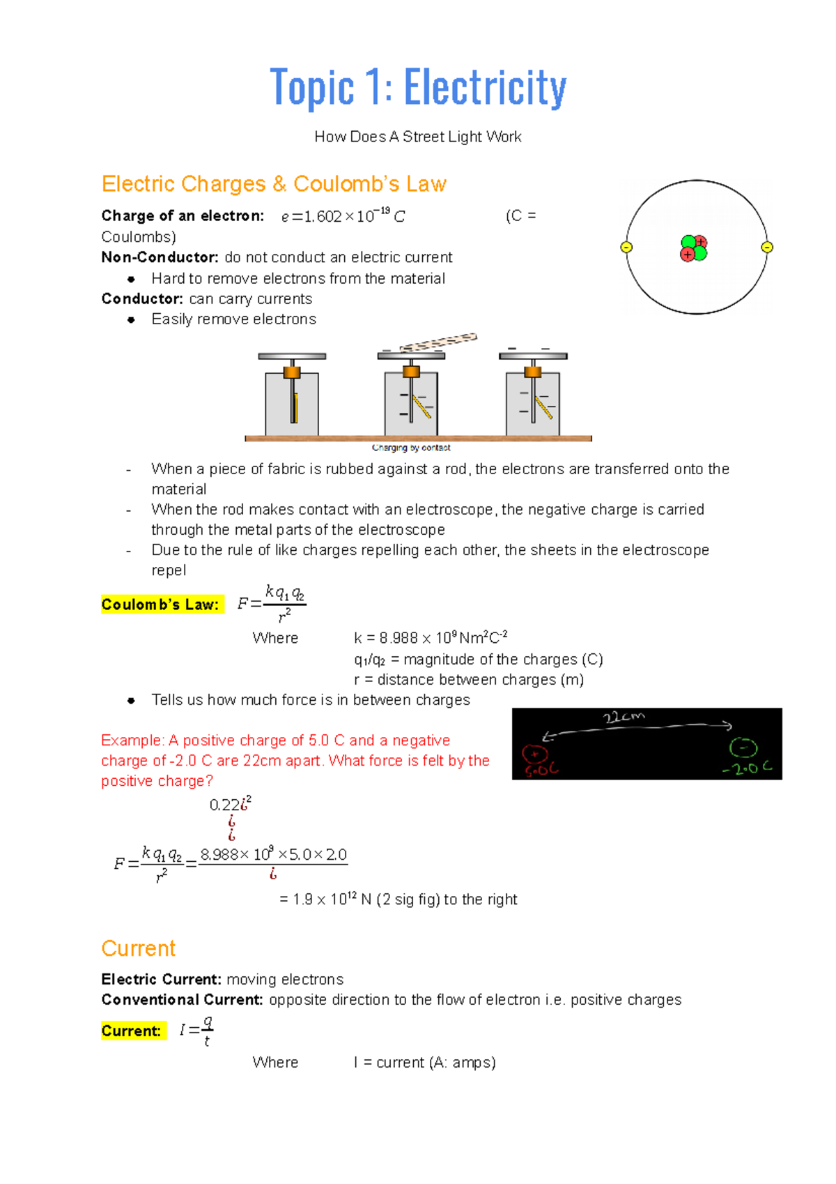 Electricity- How Does A Street Light Work - Topic 1: Electricity How ...