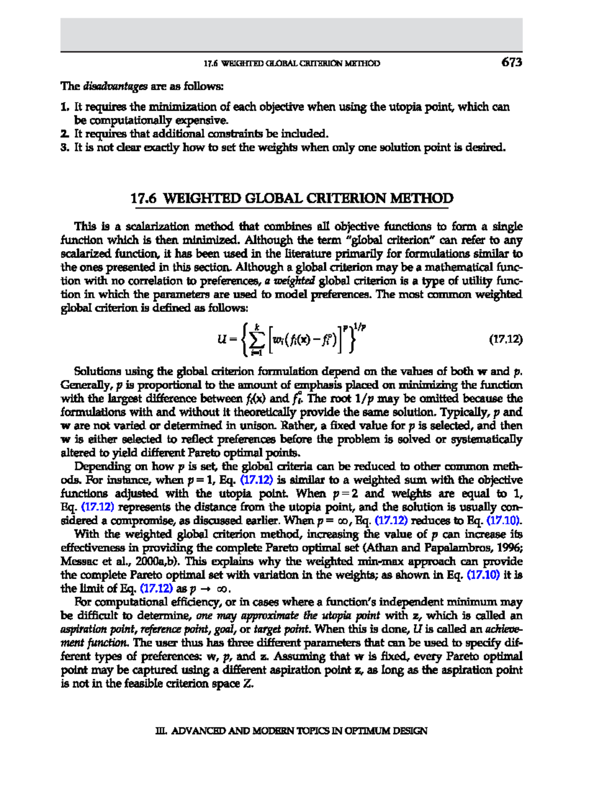 Weighted Global Criterion Method - Termodinámica - Studocu