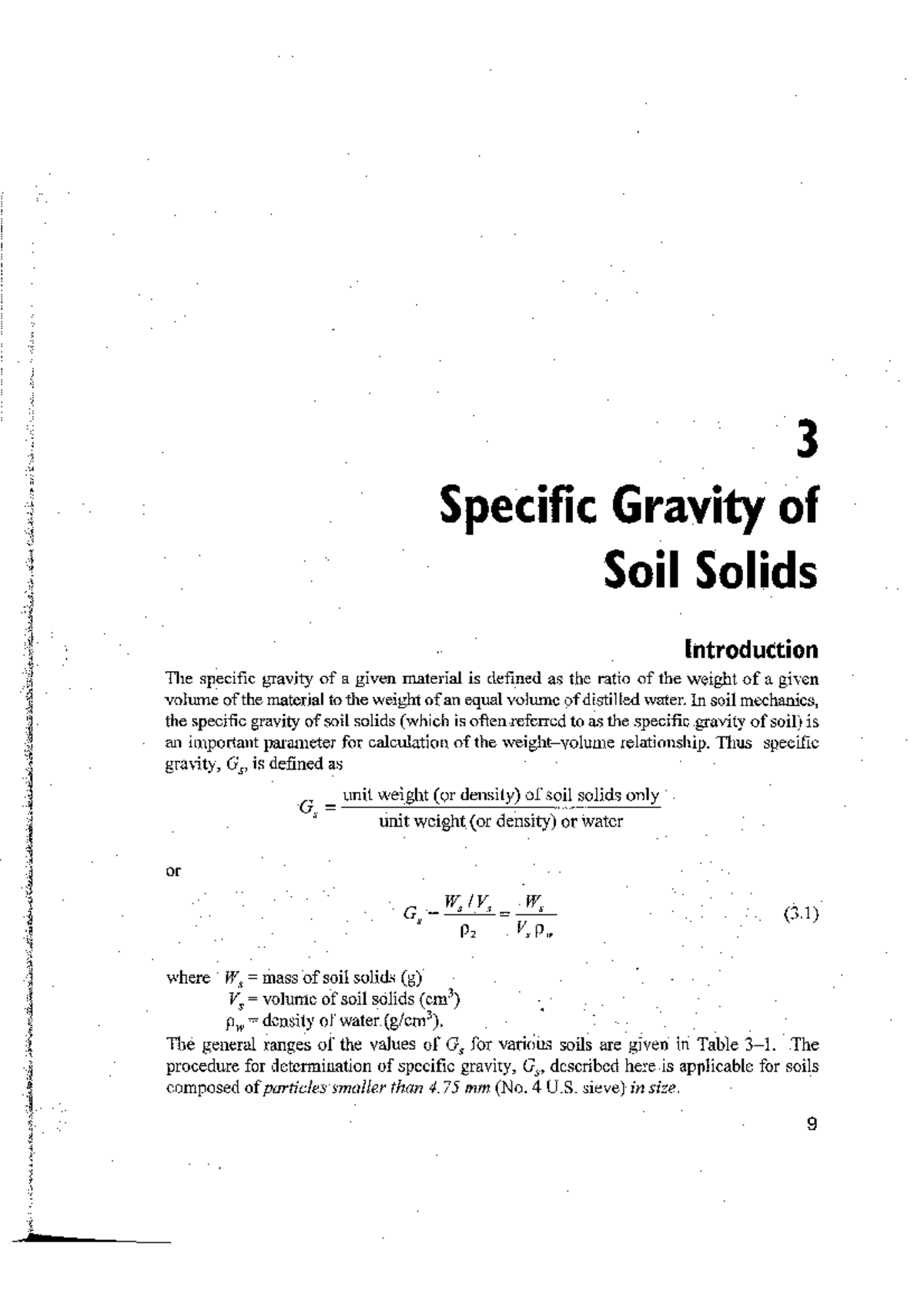 2- Specific Gravity of Soil Solids - lab soil - Studocu