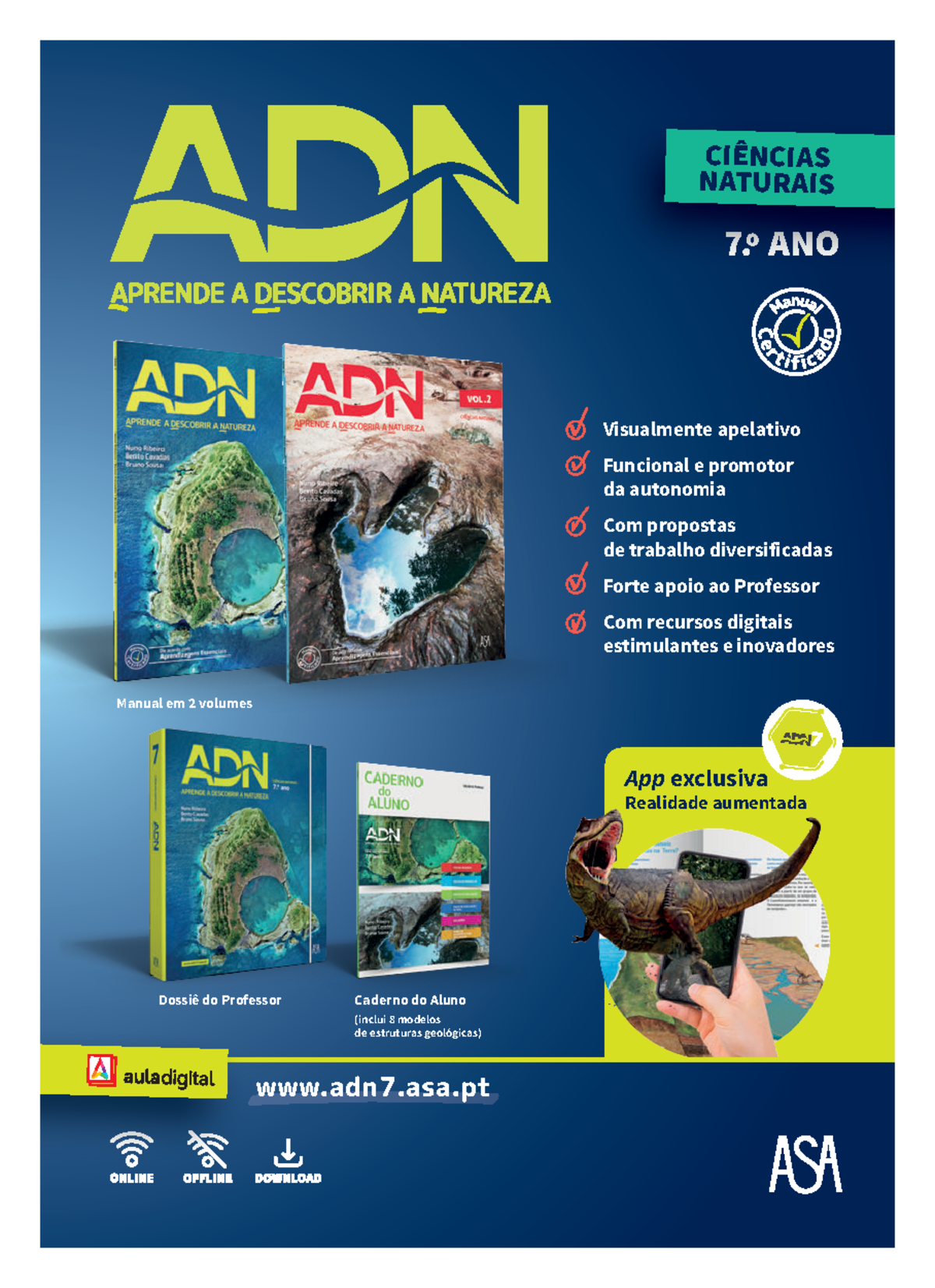 Folheto ADN ASA - Ciências - 7.º ano ciências naturais Manual em 2 ...