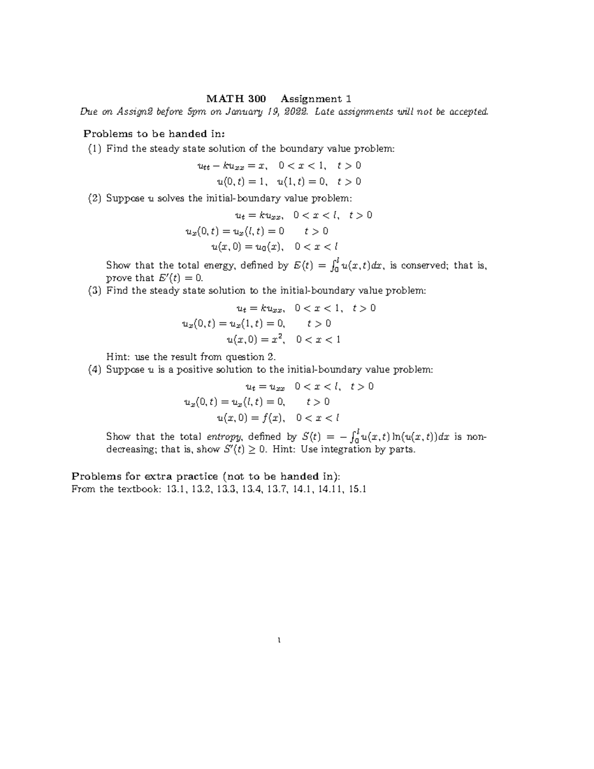 Hw1 Hw1 This Is Homework 1 For Math 300 Hw1 This Is Homework 1 For Math 300hw1hw1 This