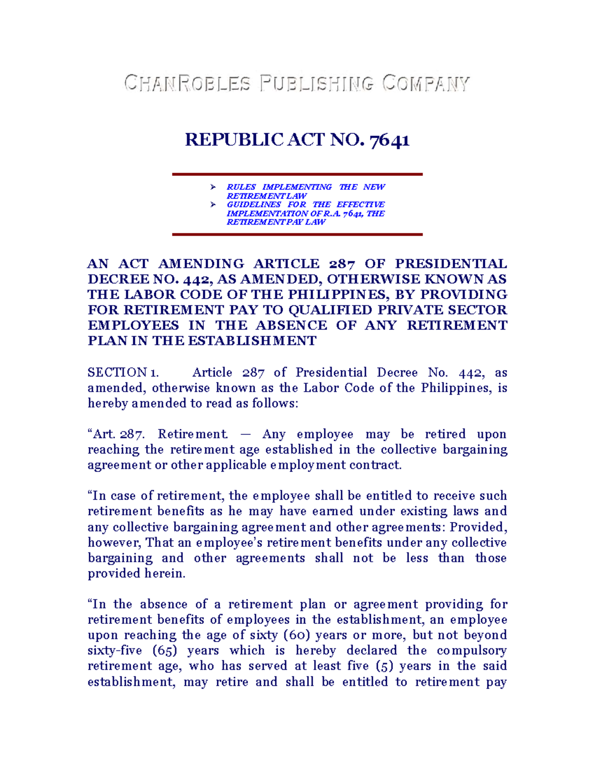 RA 7641 - share based compensation - chanroblespublishingcompany ...