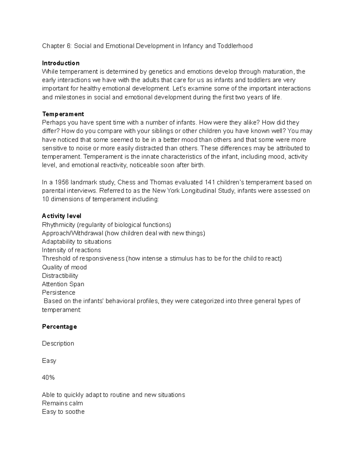 Chapter 6 Social and Emotional Development in Infancy and Toddlerhood ...