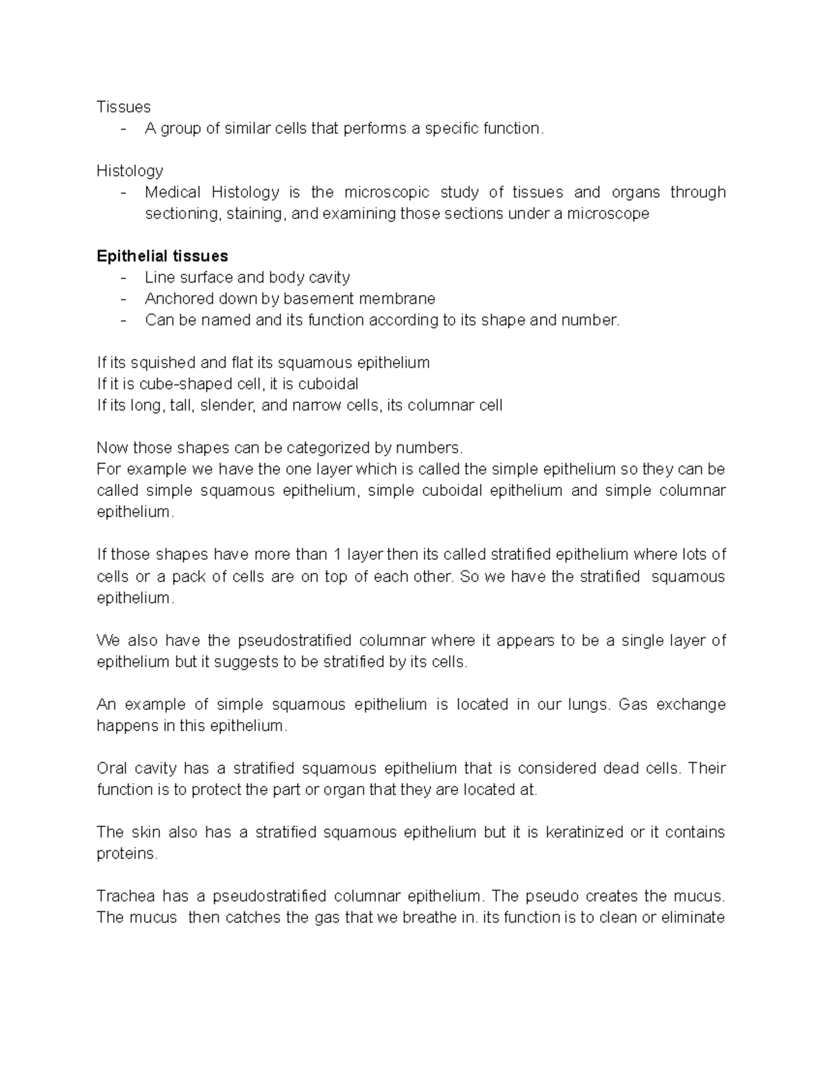 Tissues - hope it helps - Tissues - A group of similar cells that performs a specific function ...