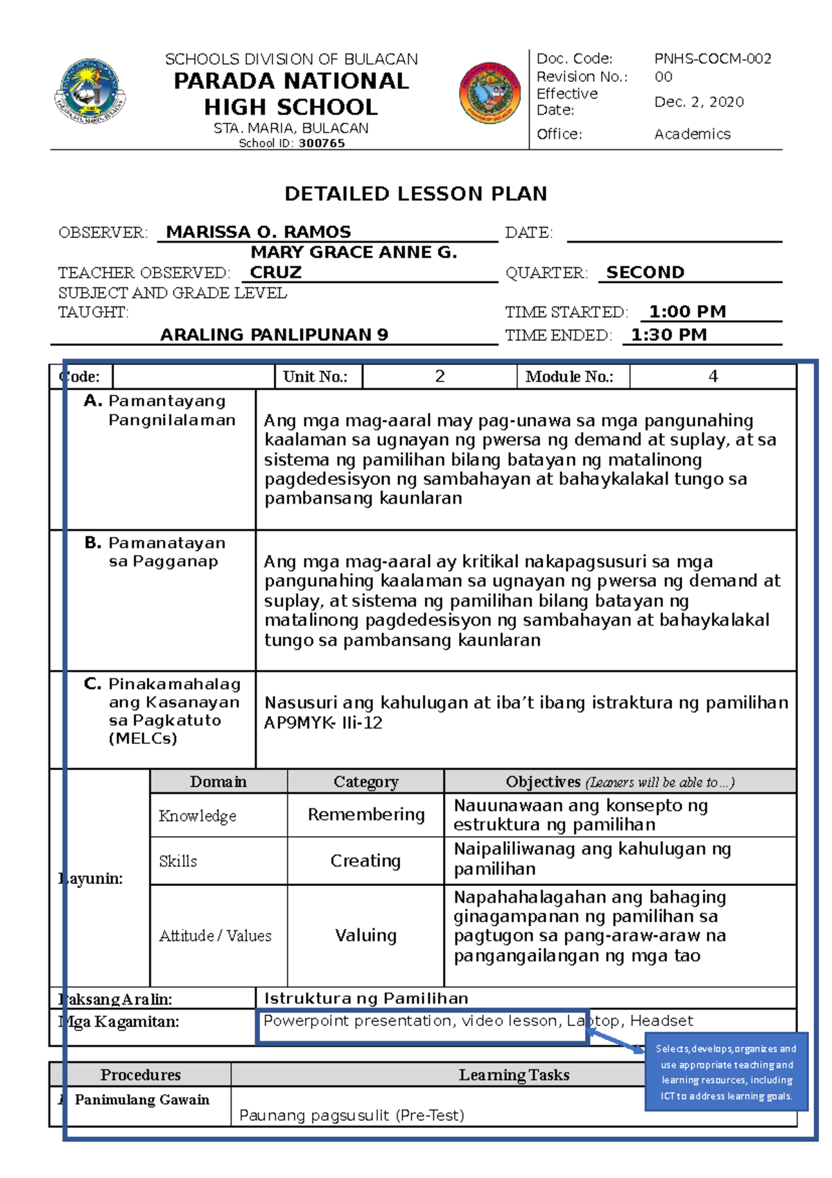 AP Detailed-Lesson-Plan CRUZ, MARY Grace ANNE G. - SCHOOLS DIVISION OF ...