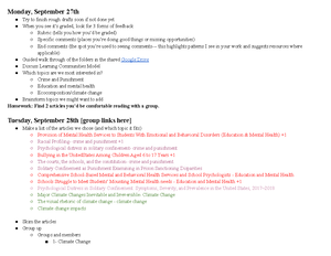 English Module 1 Notes - Module 1 Notes Monday, August 23rd Tuesday ...