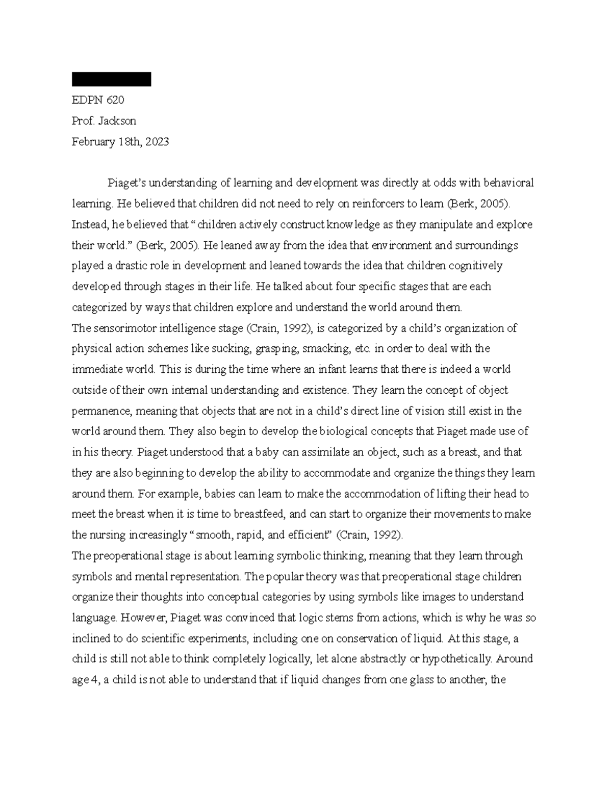 Module 4 - Ella MacCallum EDPN 620 Prof. Jackson February 18th, 2023 ...