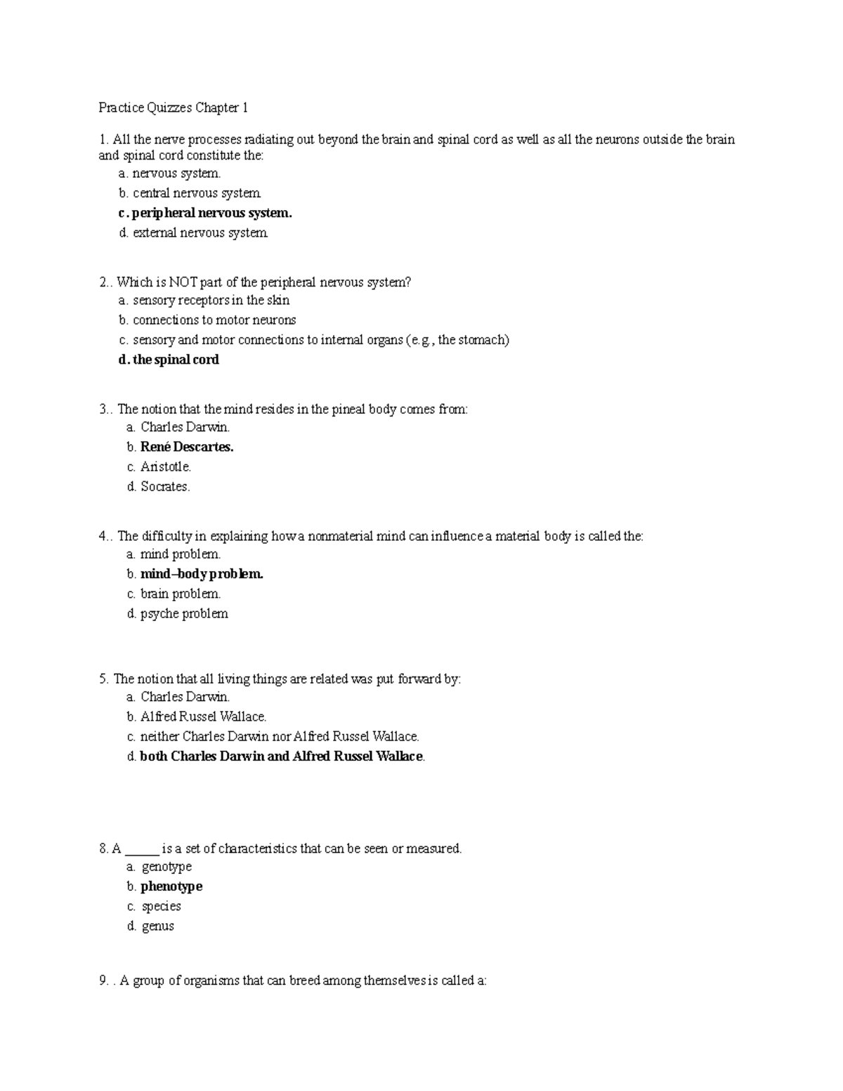 PQ Ch 1 answers - Practice Questions for CH 1 Exam. Good luck ...