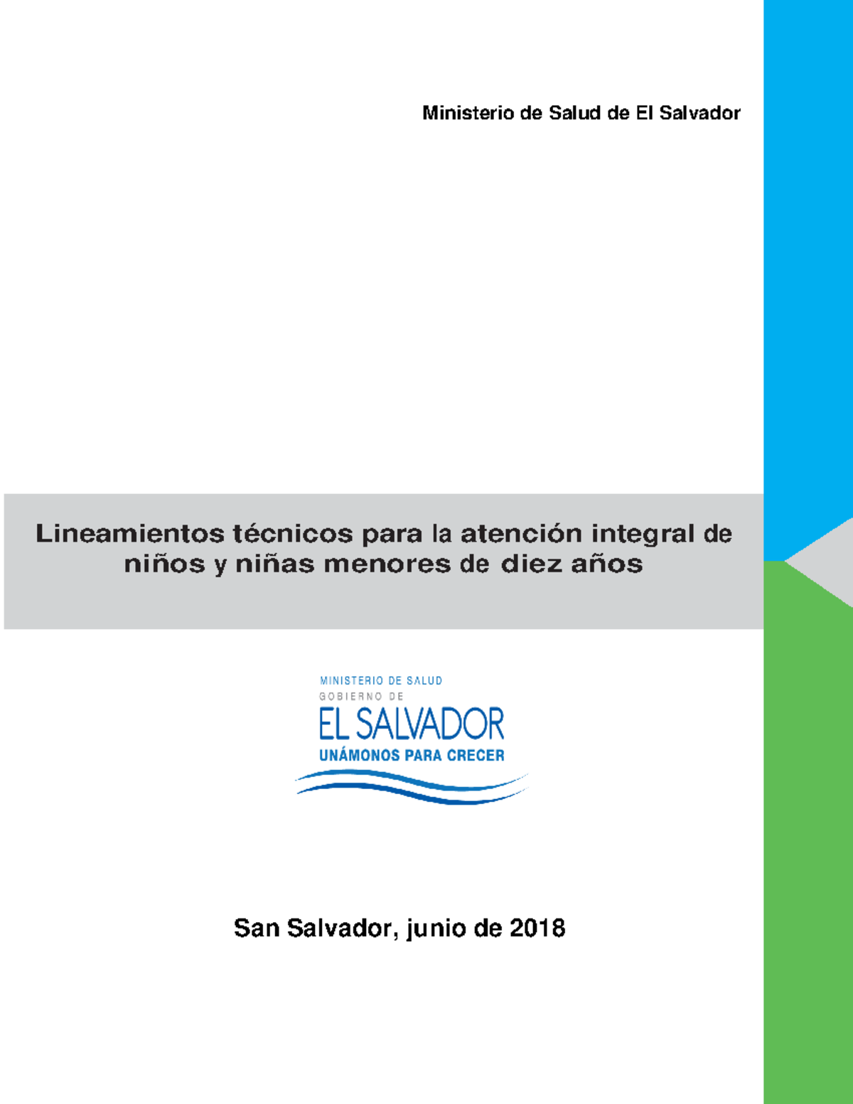 Lineamientos técnicos para la atención integral de niños y niñas ...