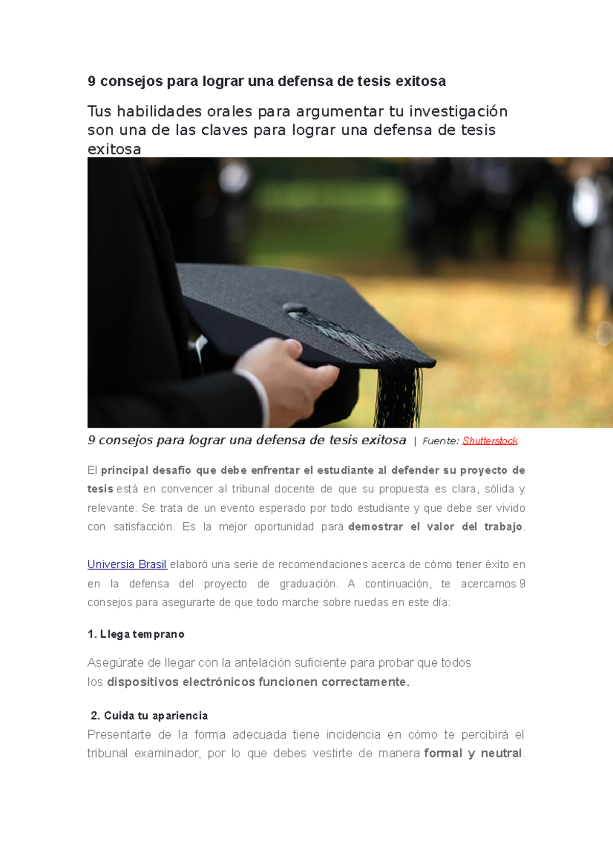 Como defender una tesis - 9 consejos para lograr una defensa de tesis ...